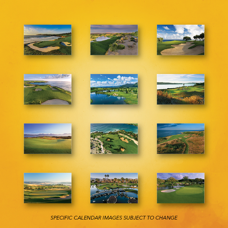 Custom Imprinted Golf Calendars - Premier Golf - Mighty Calendars