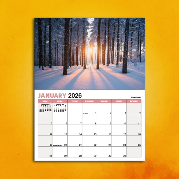 Custom Imprinted Calendar - Four Seasons - Mighty Calendars
