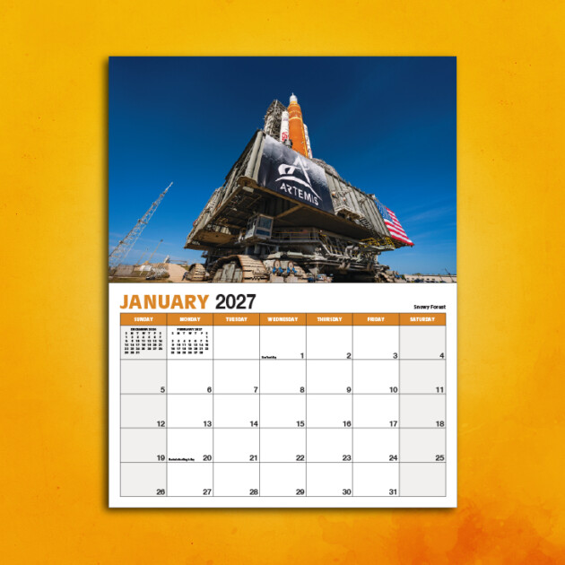 Custom Imprinted Space Calendars - Space & Earth - Mighty Calendars